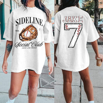 Personalized T-shirt Baseball Social Club Loud and Proud with Custom ...