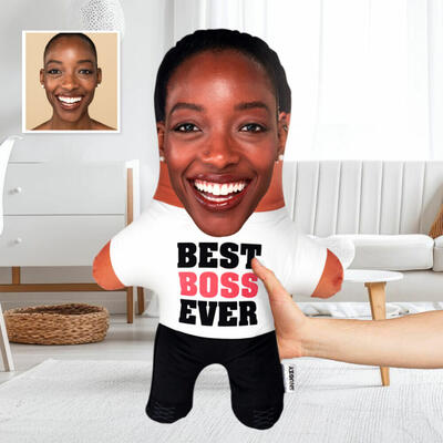 Customized Face Pillow Best Boss Ever Face Pillow - Drawmade.com