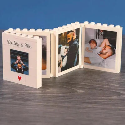 Personalised Folding Photo Building Blocks Fun Gift for Father's Day ...