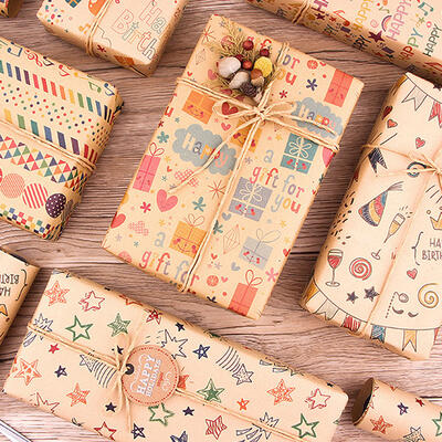 Personalized Colorful Wrapping Paper Surprise DIY Gift - Drawmade.com