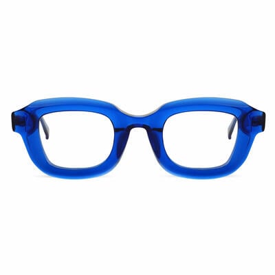 Lorraine Blue Square Glasses - Aoolia.com