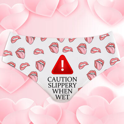 Creative Women's Underwear with Red Warning Symbol Best Gift for ...