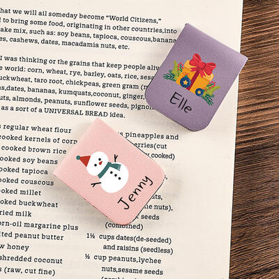 Personalized Leather Bookmark Custom Magnetic Bookmark with Name ...