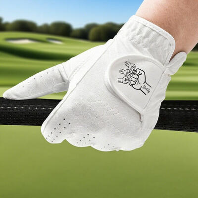 Personalized Golf Glove with "Fist Bump" Pattern Custom Names Father's ...