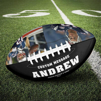 Personalized Football Graduation Gift with Addable Name - Drawmade.com