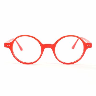 Sander Red Round Glasses - Aoolia.com