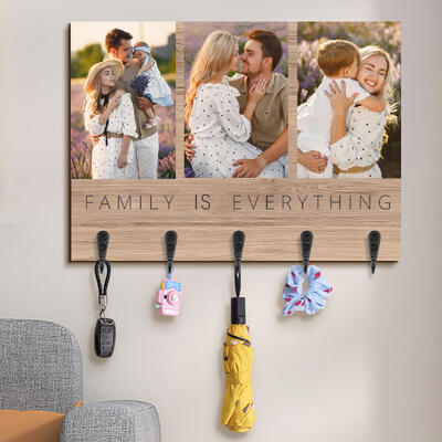 Personalized Key Hanger Custom Photos and Messages Design Unique Home ...
