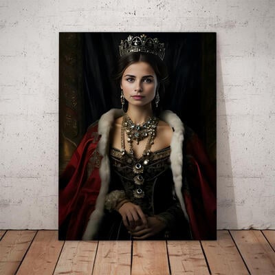 Personalized Queen Portraits with Custom Face Swap Amazing Gift for ...