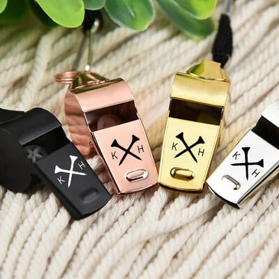 Personalized Whistle Custom Letter Practical Gift for Coach - Drawelry.com
