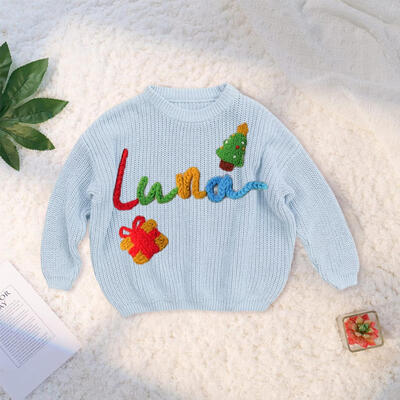 Personalized Handmade Name Sweater with Random Color Text Precious ...