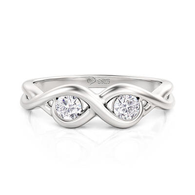 Jeulia Custom Infinity Two Stone Promise Ring Sterling Silver - Jeulia ...