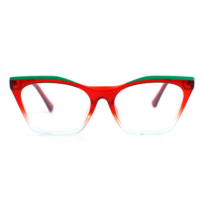 Hugh Cat Eye Red Glasses - Aoolia.com