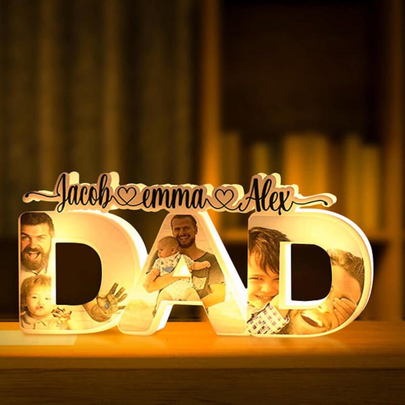 Personalized Picture Night Light with Custom Name Interesting Present ...
