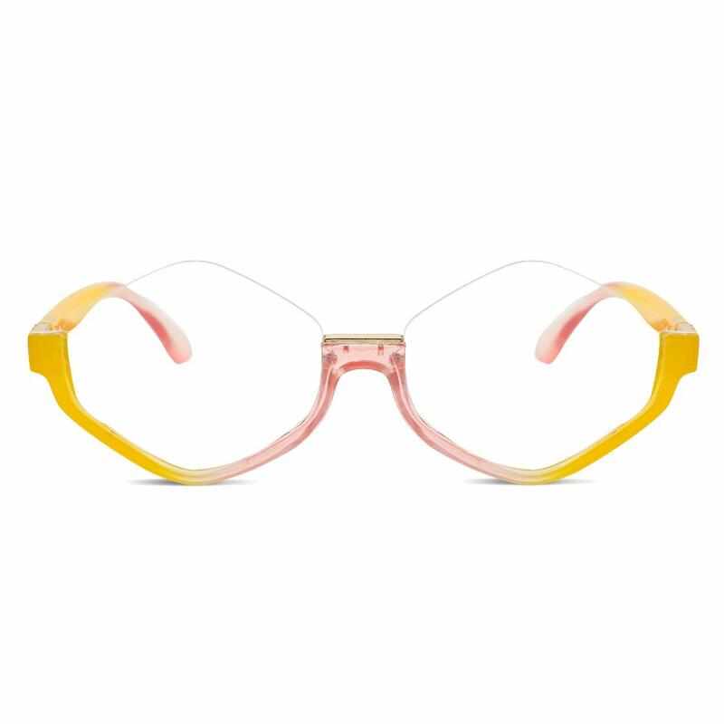 DeQuince Square Pink Glasses - Aoolia.com