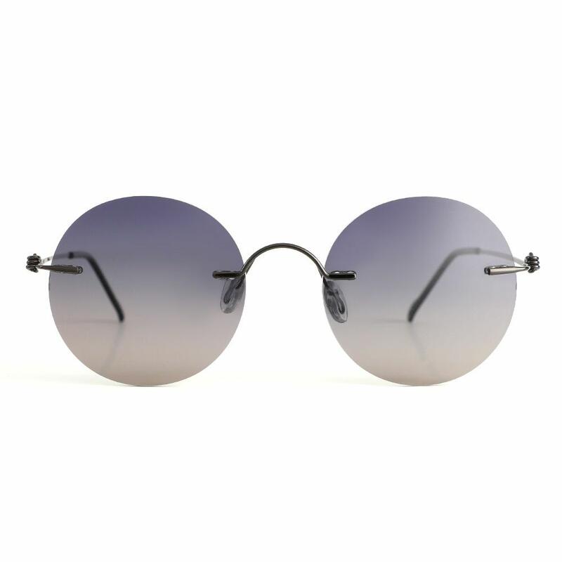 Stan Round Gunmetal Sunglasses - Aoolia.com