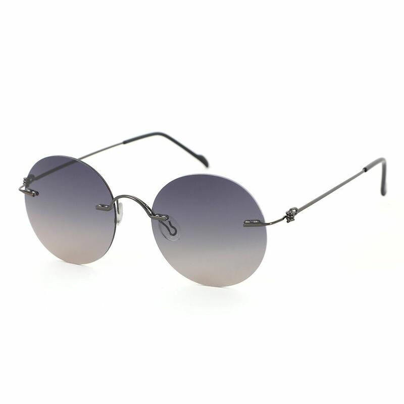Stan Round Gunmetal Sunglasses - Aoolia.com