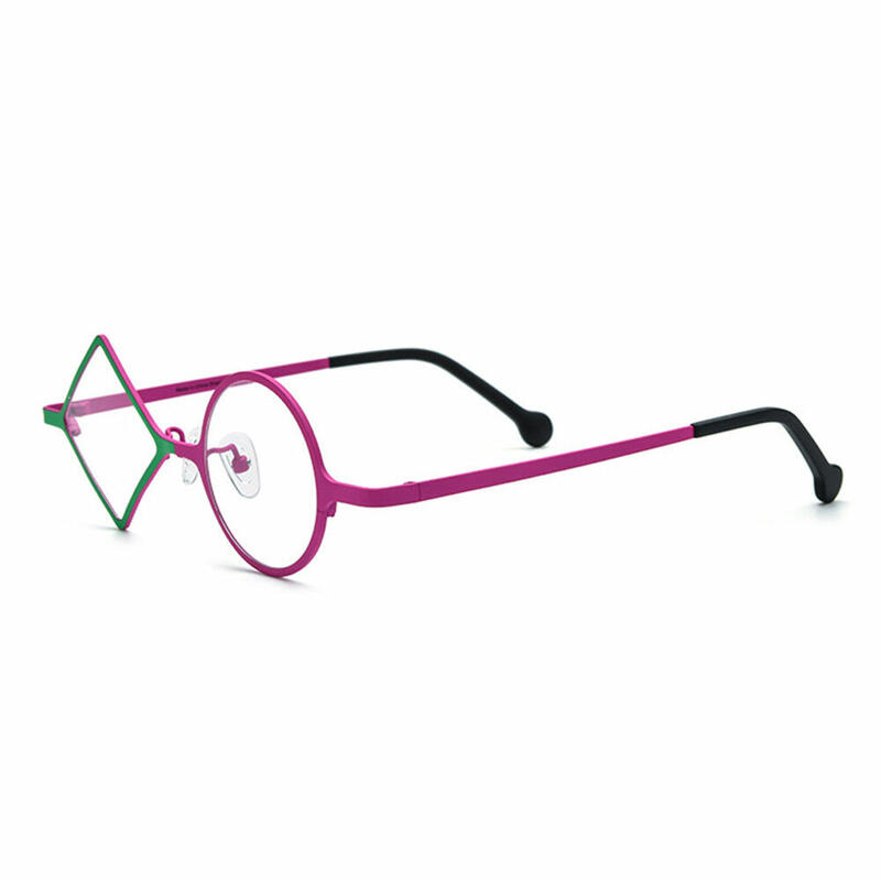 Violet Round Pink Glasses - Aoolia.com
