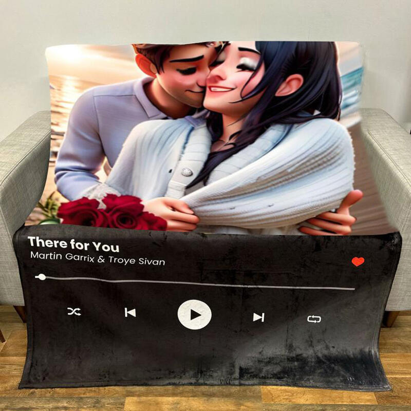 Personalized Picture Blanket with Custom Your Song Creative Present for ...