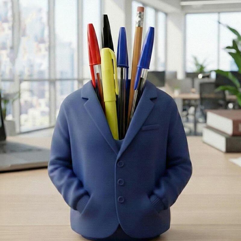 Personalized 3D Printed Suit Pen Holder Fun Gift for Colleagues - Aomoi.jp