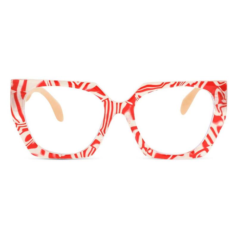 Louise Square Blue Glasses - Aoolia.com