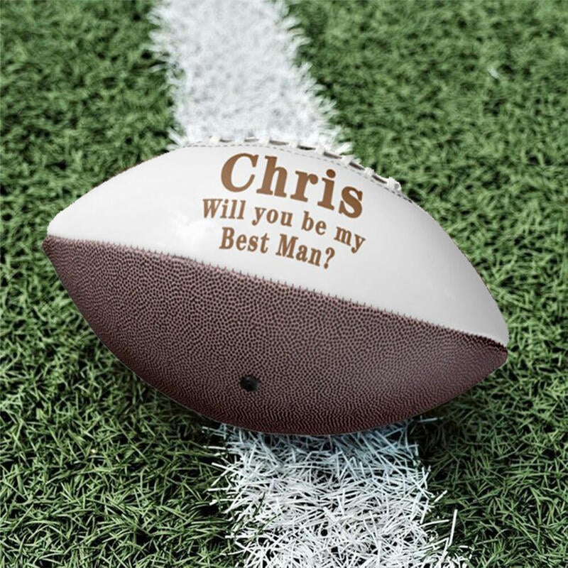Personalized Football with Name and Other Text as a Gift for the Best ...