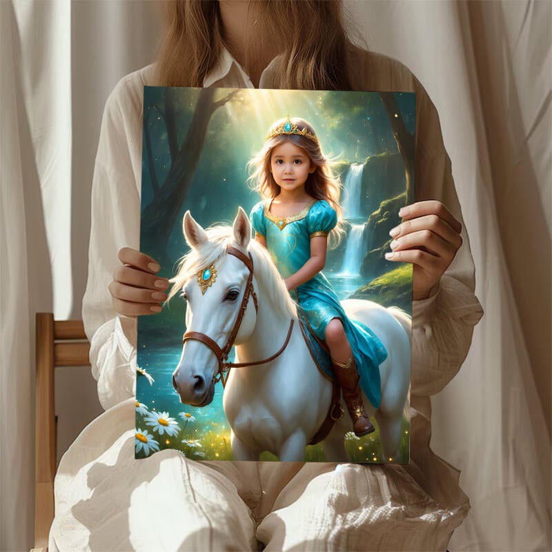 Personalized Princess Portraits with Custom Face Swap Beautiful Gift ...