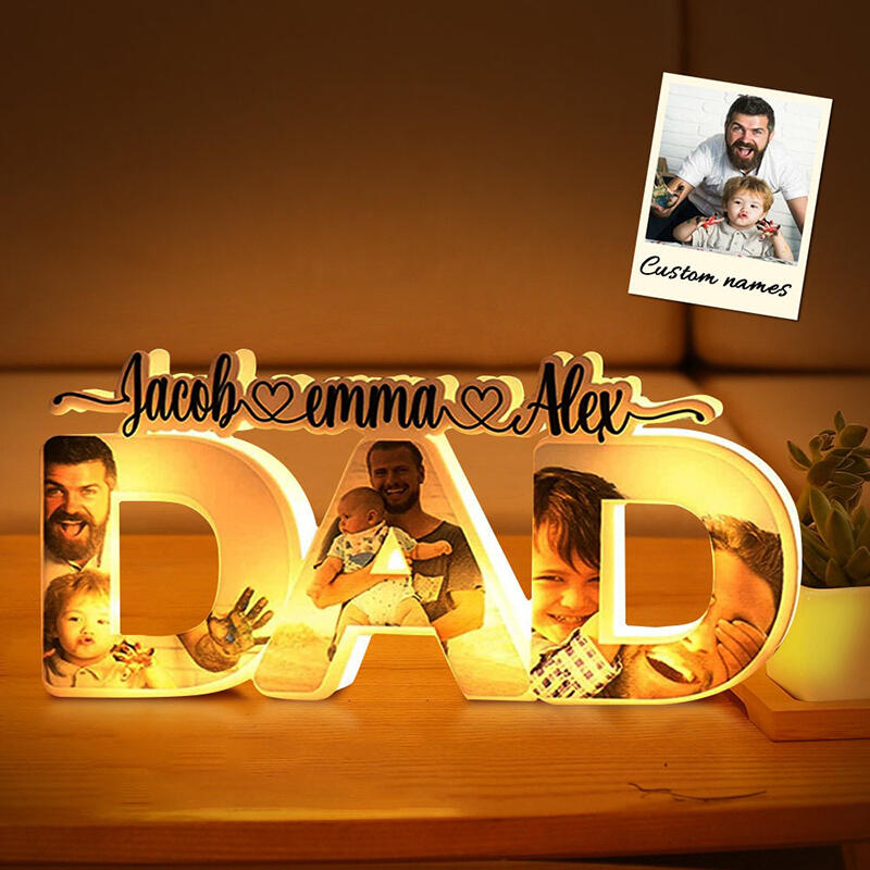 Personalized Picture Night Light with Custom Name Interesting Present ...
